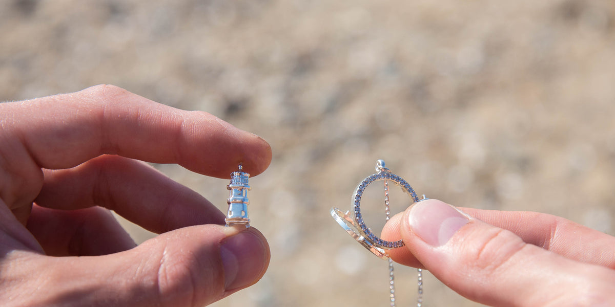 Sterling Silver Necklace with Diamonds – Cape Cod Moments